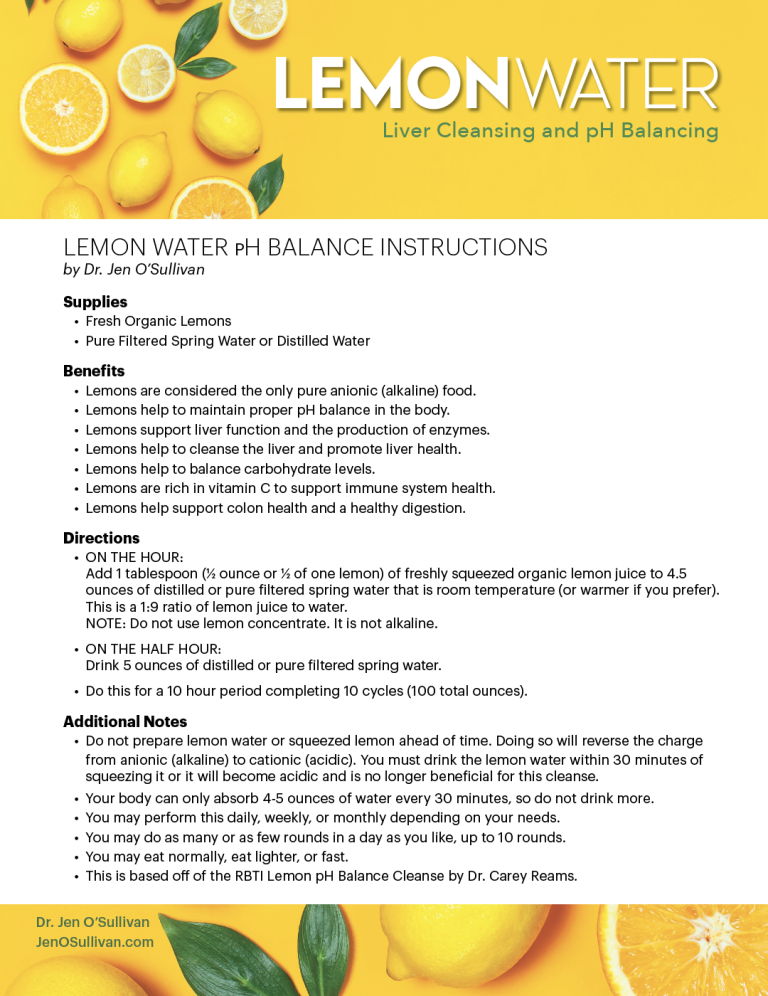 Liver Cleanse with Lemon Water